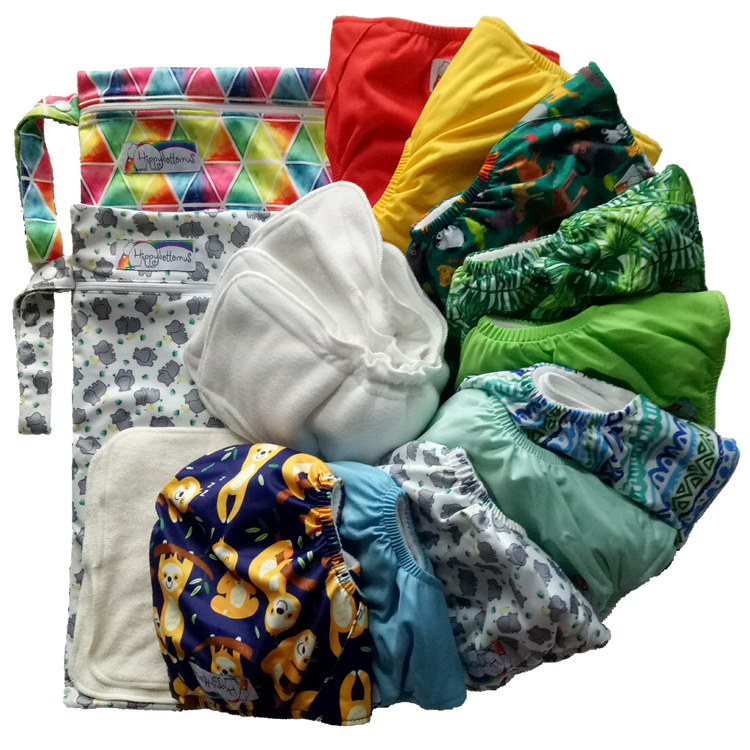 Modern Cloth Nappies Australia|Newborn Reusable Nappies|Hippybottomus